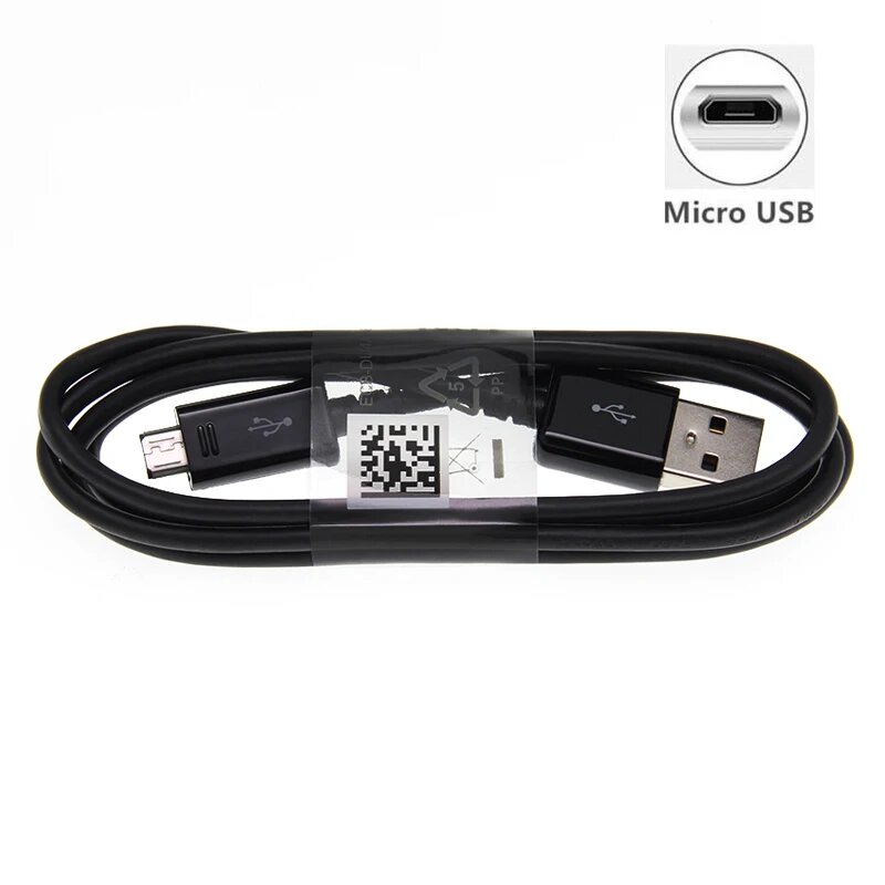 Кабель Micro USB 0,2 м, 1 м, 2 м, 3 м для Samsung A7 A5 A3 2016 J3 J5 J7 2017 A7 2018 1 м, Black