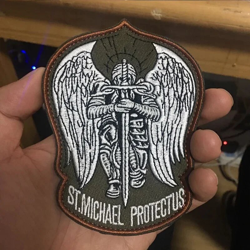 Тактические нашивки JAUNTILY Крылья Меч Черный, 5