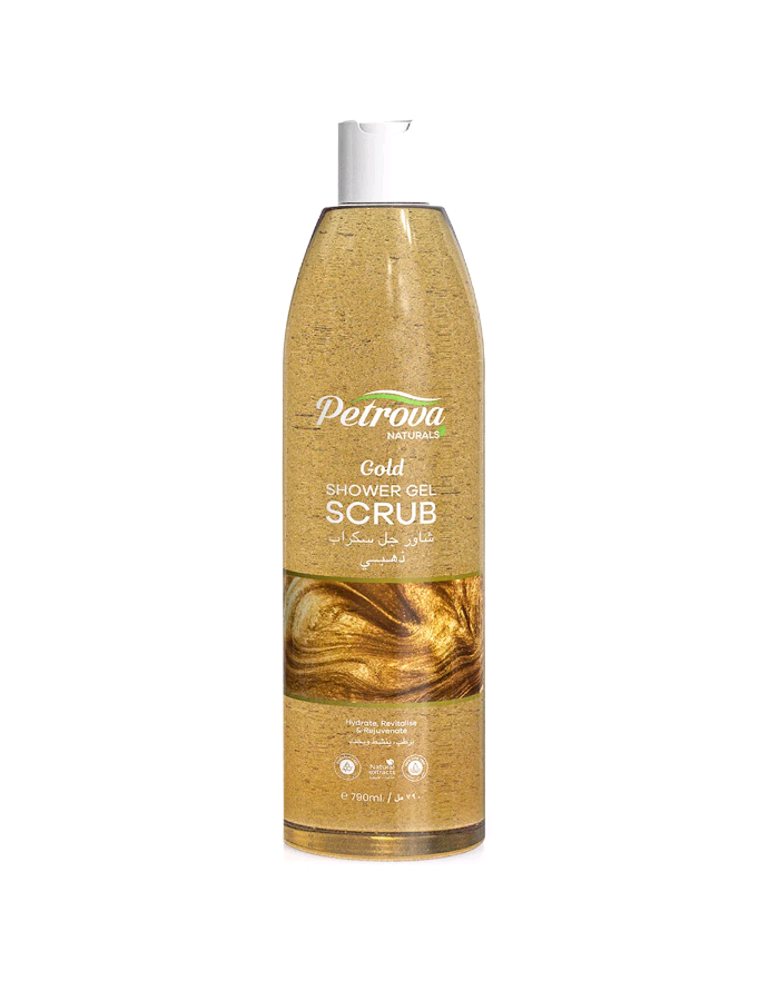 Petrova Naturals Gold - Shower Gel Scrub Гель-скраб для душа "золото" 475 мл.