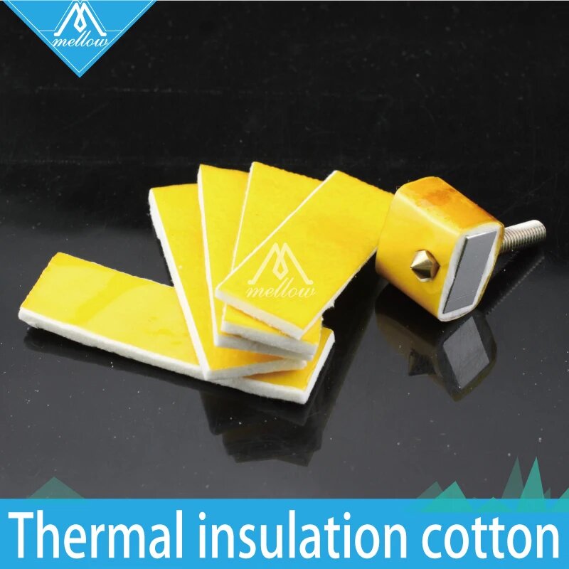 3D-принтер толщиной 3 мм, 10 шт, хлопковый нагревательный блок насадка hotend, теплоизоляционный хлопок для Ultimaker/Makerbot