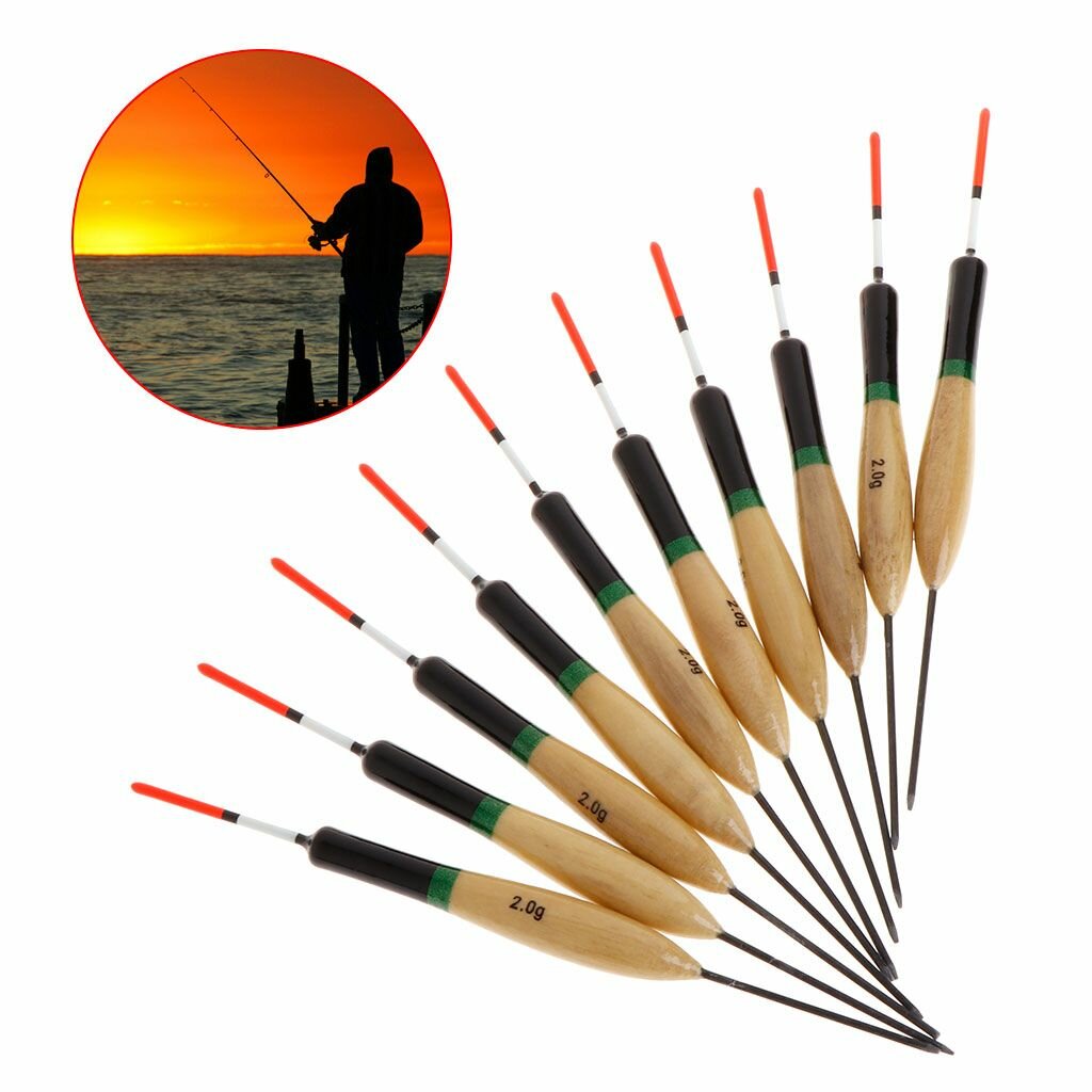 10 шт./компл. поплавок для рыбалки, легкие деревянные снасти, чувствительный плавучий буй Paulown