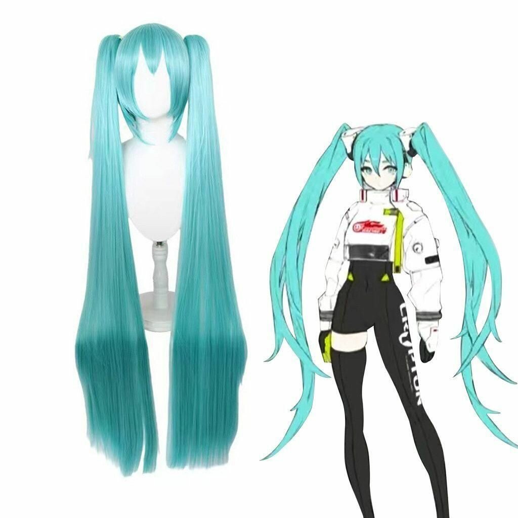Anime Manga Hatsune Miku Halloween Carnival Party Cosplay Wig мультфильм аниме косплей парик -sz