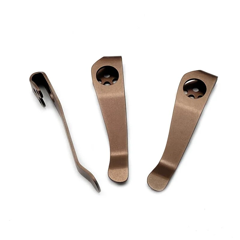 1/2 шт. задний зажим из титанового сплава, глубокий карманный нож, поясной зажим для военизированного 2 C81 C23, складный карманный нож, детали для самостоятельного изготовления