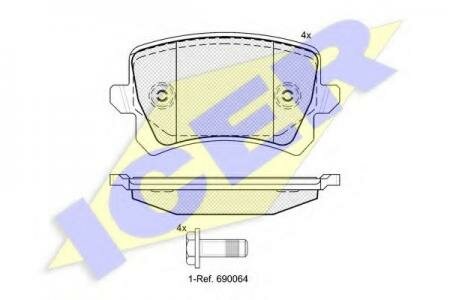 181857 (24483) VW PASSAT B6 08- R Icer 181857