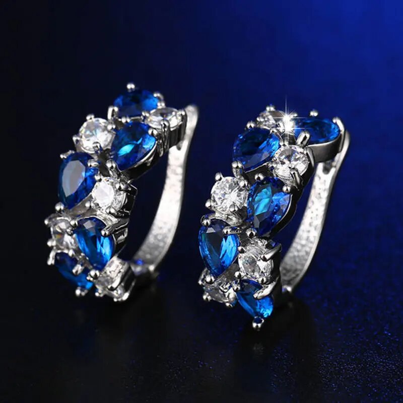 Серьги, циркон