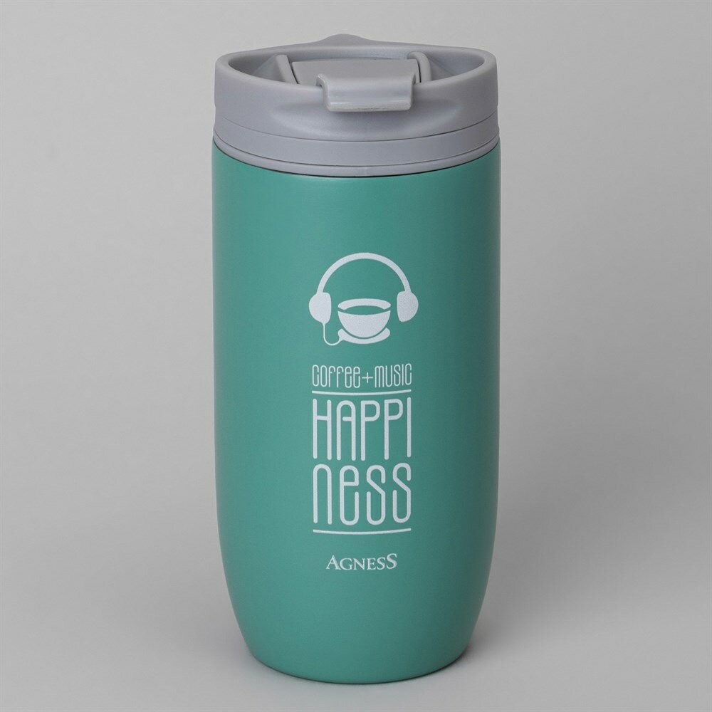 Термокружка agness "Happiness" 450 мл