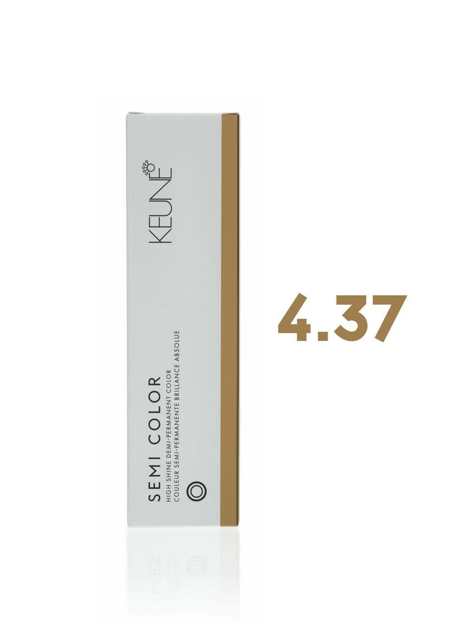 Keune Semi Color 4.37 - Полуперманентная краска для волос средний шатен эспрессо 60 мл