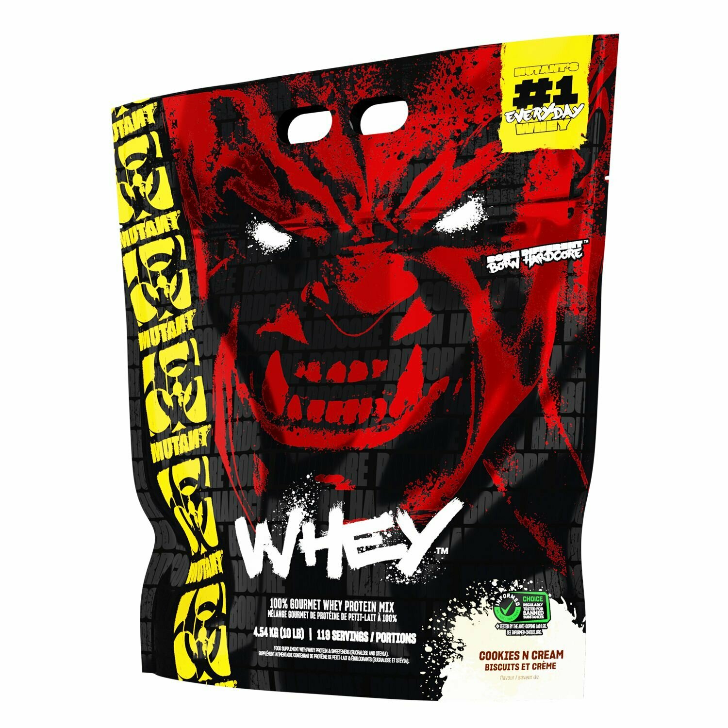 Сывороточный протеин Мутант Вей 10 фунтов Печенье с Кремом / Mutant Whey 10 lb Cookies Cream