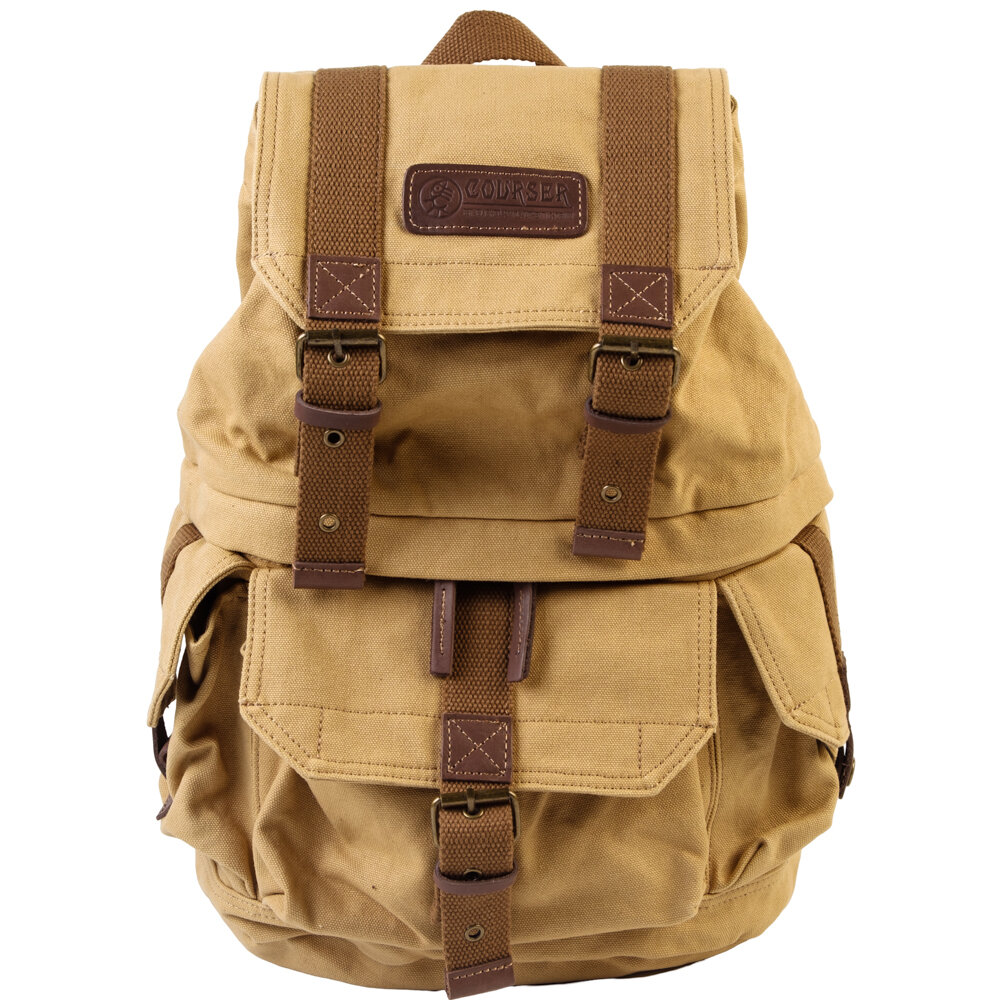 Рюкзак Courser Canvas Backpack F2002, цвет желто-коричневый