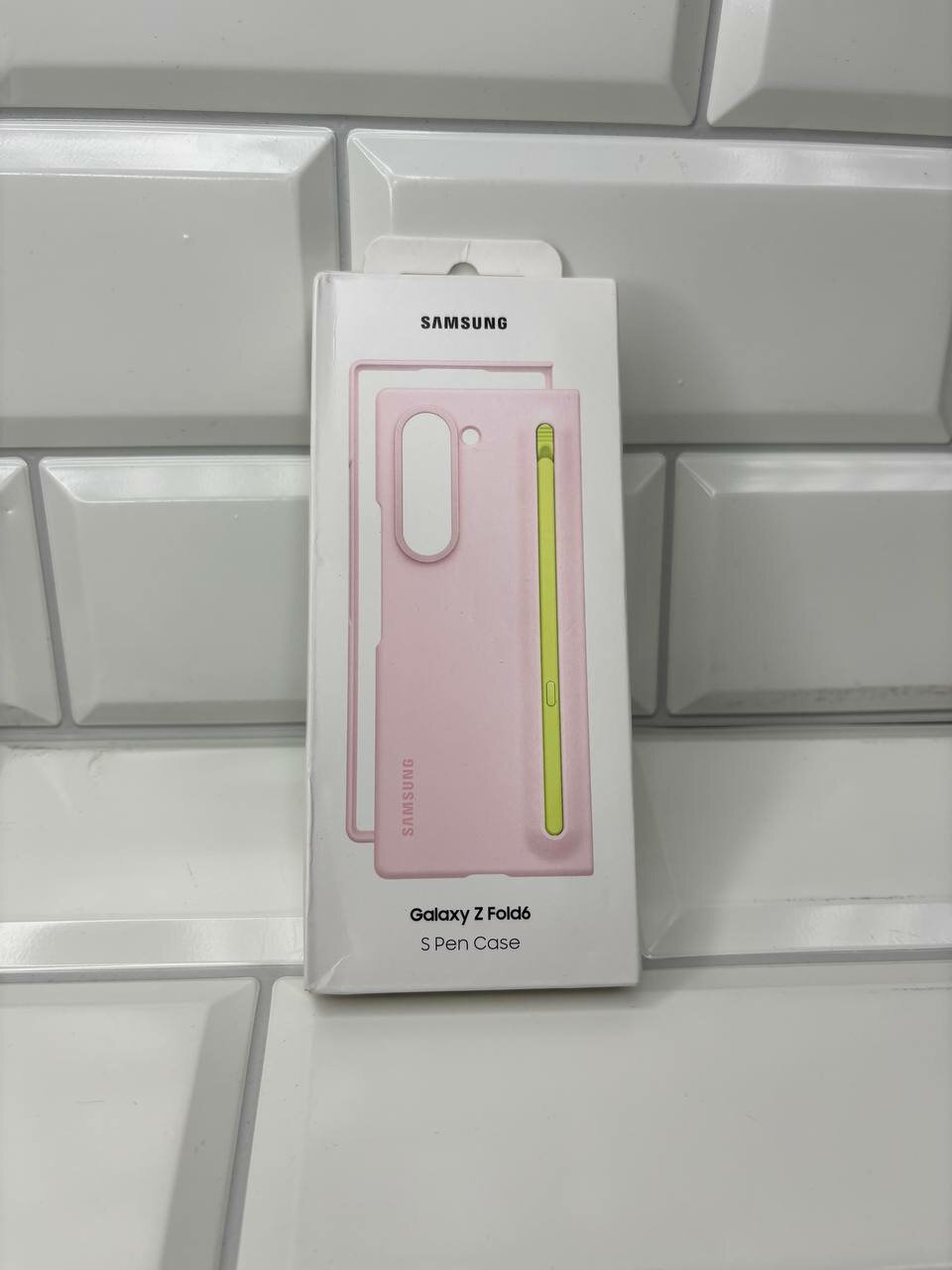 Чехол-книжка S Pen Case, для samsung fold 6, со стилусом S pen, розовый, c отделением под стилус