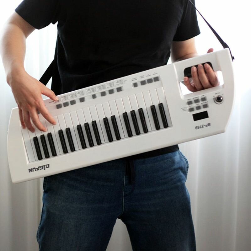 Мини-клавиатура с 37 клавишами (гитарное колесо), портативный синтезатор для обучения