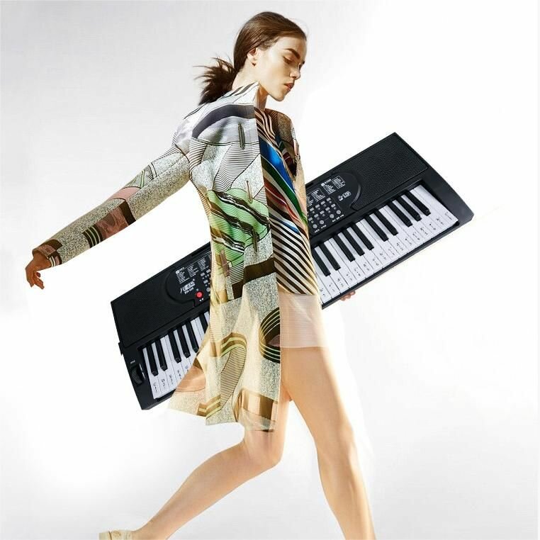 Продвинутый синтезатор для начинающих на 61 клавише, белый -jua