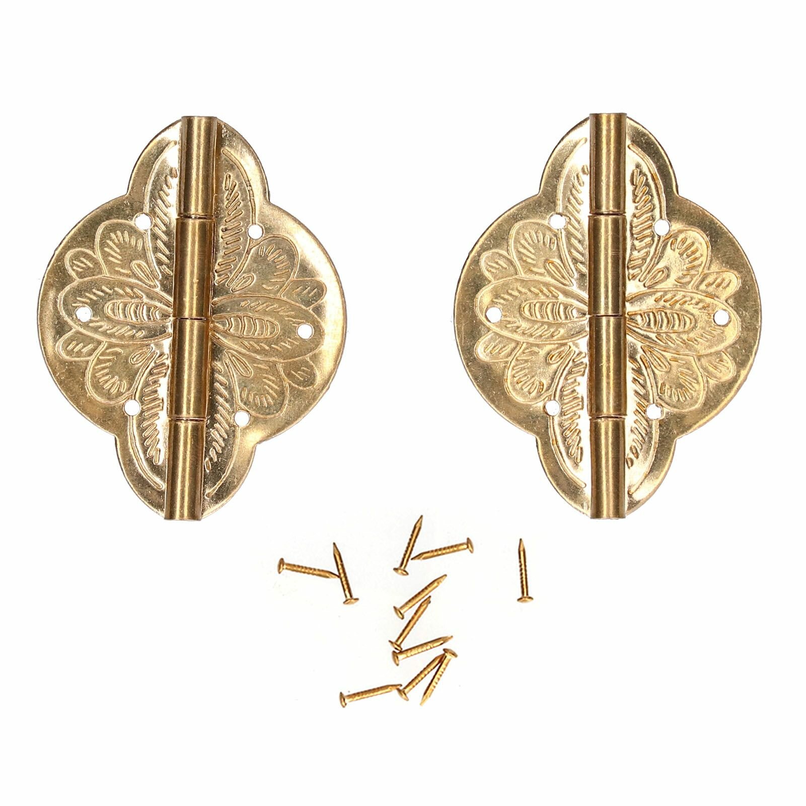 2 шт. антикварные петли из латуни для ящиков и дверей шкафов, прочные и гладкие