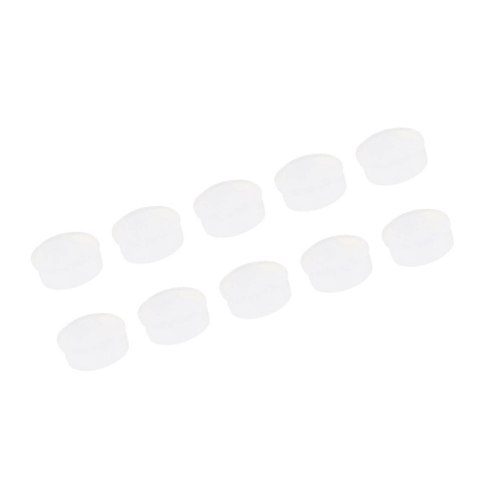 10шт Заместительные Крепления для Дыр Флейты из Резины Аксессуары для Музыкальных Инструментов Размер 7x2.5mm Прозрачный CF99