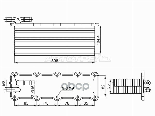 Интеркуллер AUDI A1 12-18 A3 13- A4 15- SKODA OCTAVIA 12- RAPID 15- VOLKSWAGEN POLO 16- Sat арт. ST2110013