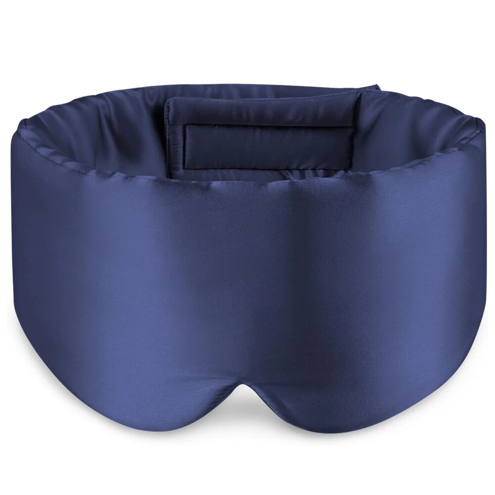 Шёлковая маска для сна Dark Blue