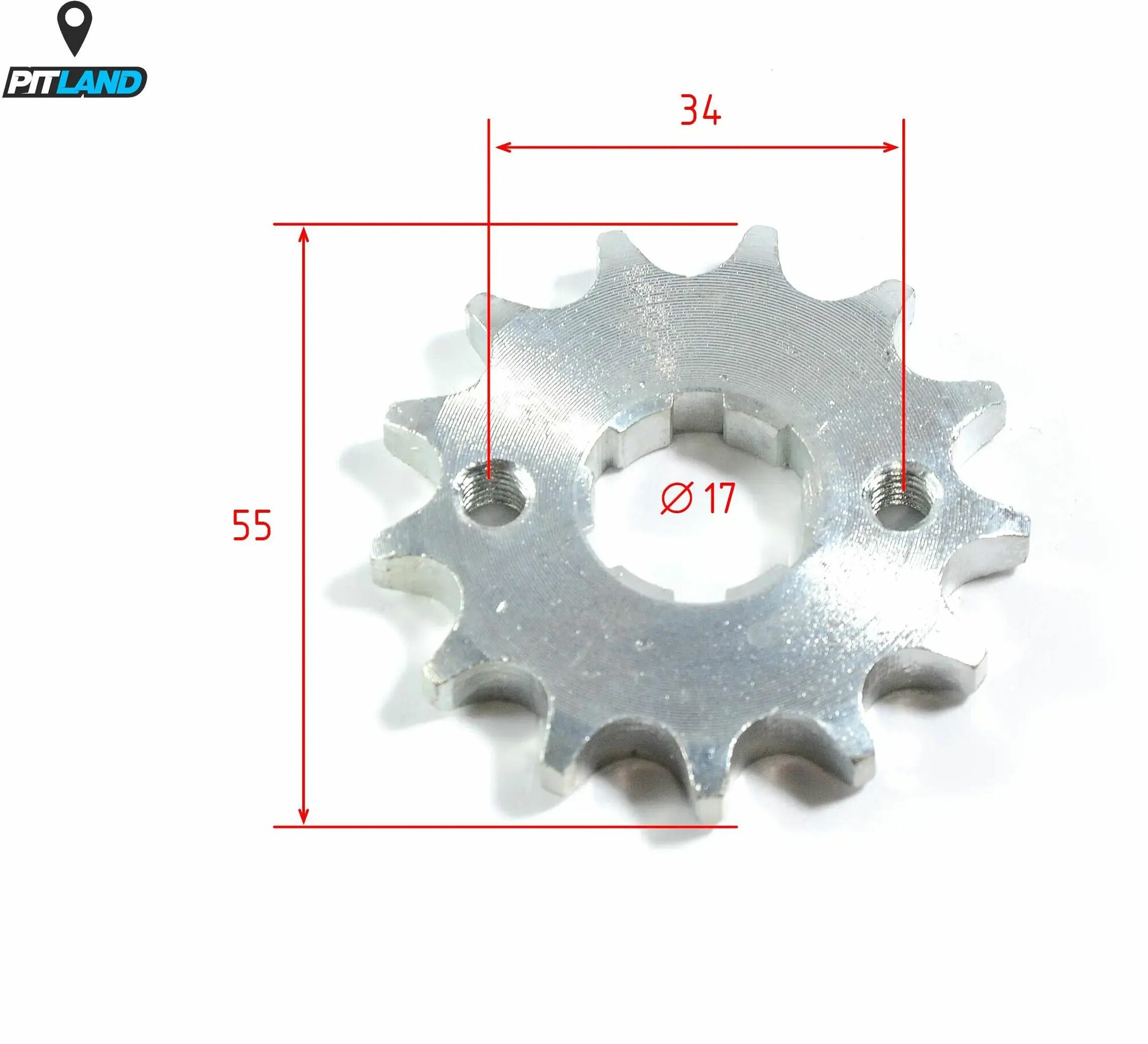 Звезда ведущая 428-13T d-20 CN на мотоцикл, питбайк, эндуро.