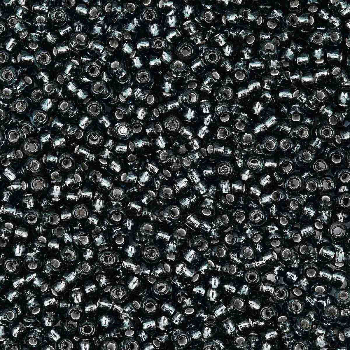 Бисер Preciosa 10/0 (2,3 мм), прозрачный с серебристым центром, 20 г, цвет № 47010, 5 упак