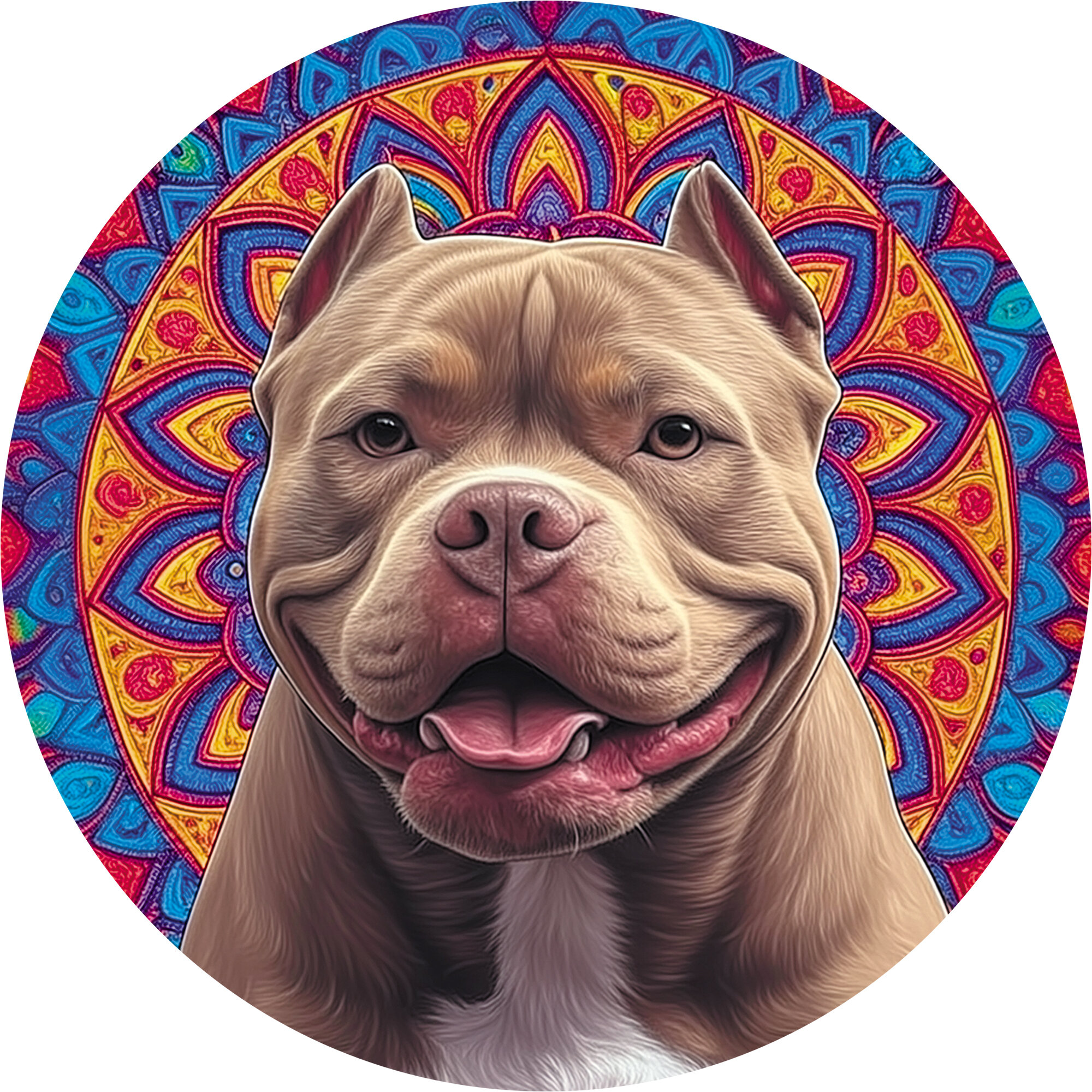 Деревянный пазл "Американский булли" коллекции "Мир собак" / 30х30см, 260 деталей / Подарок для взрослых и детей