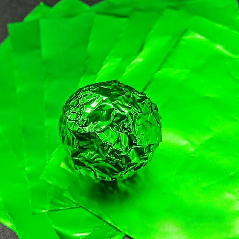 Алюминиевая фольга для конфет 80x80 мм 100 шт – удобная упаковка для шоколада, десертов и сладостей