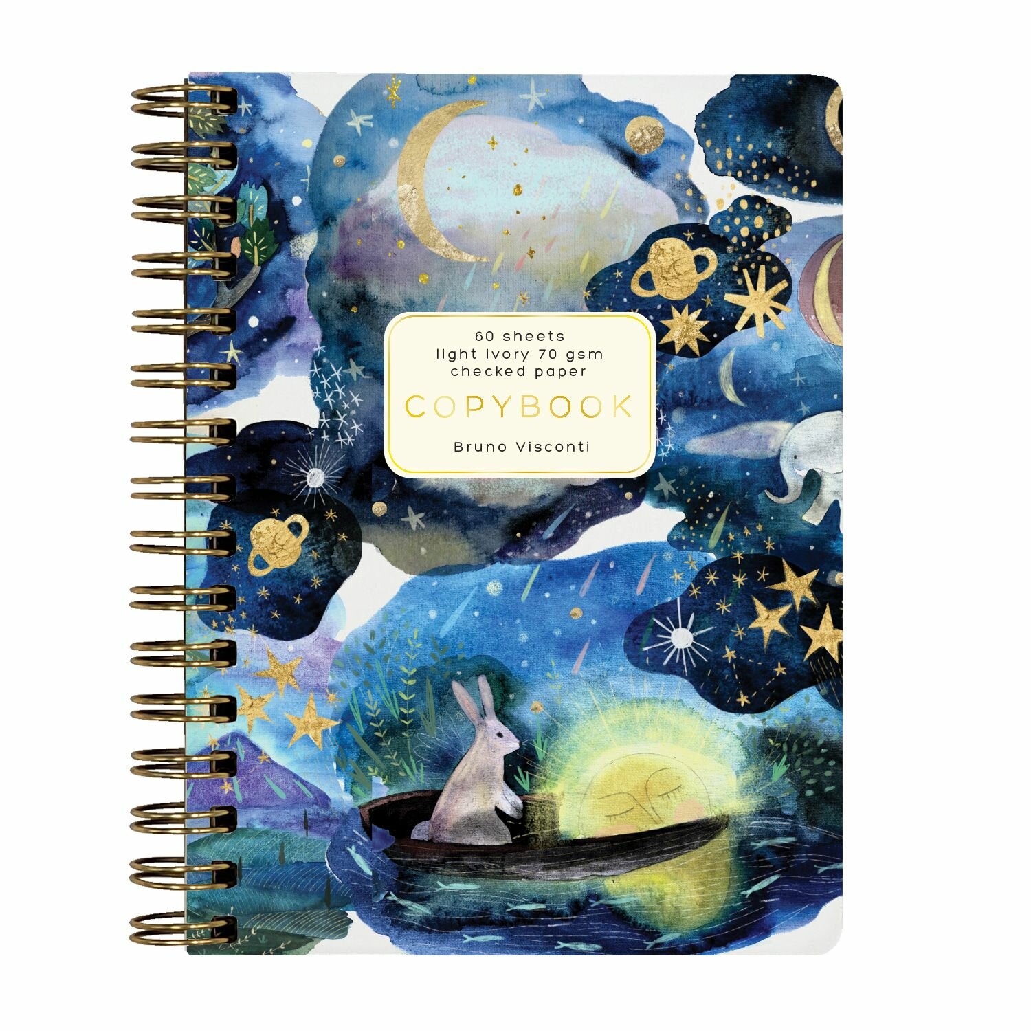 Bruno Visconti Блокнот А6 в клетку "Сон" на кольцах, 60л./ блокнот для записей арт.7-60-005/08