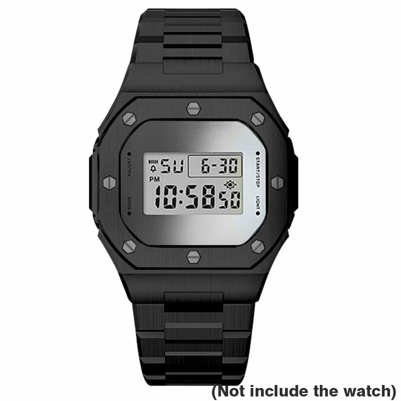 Набор для модификации Casio DW5600 , Нержавеющая сталь Band + рамка безеля корпус для DW5600