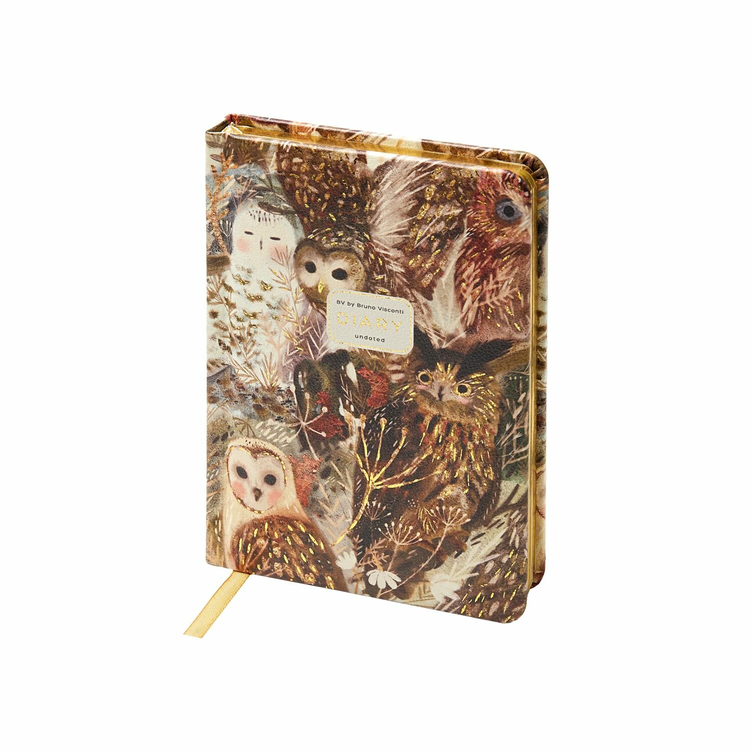 Ежедневник BrunoVisconti А6 "Волшебные совы" недатированный 240 стр.