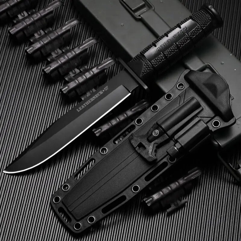 K Sheath Outdoor Straight Knife Camping Style Portable Fishing Straight Knife Fruit Knife Portable Multi-Functional Knife