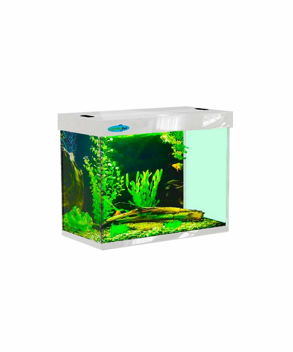 Аквариум 100 литров AquariumBest , Белый глянец (71х36х46 см)