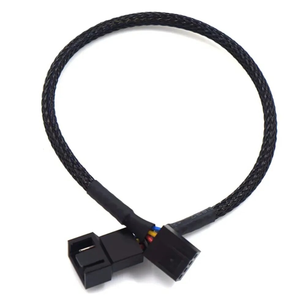 Кабель PWM для вентилятора 4-pin черный 27 см