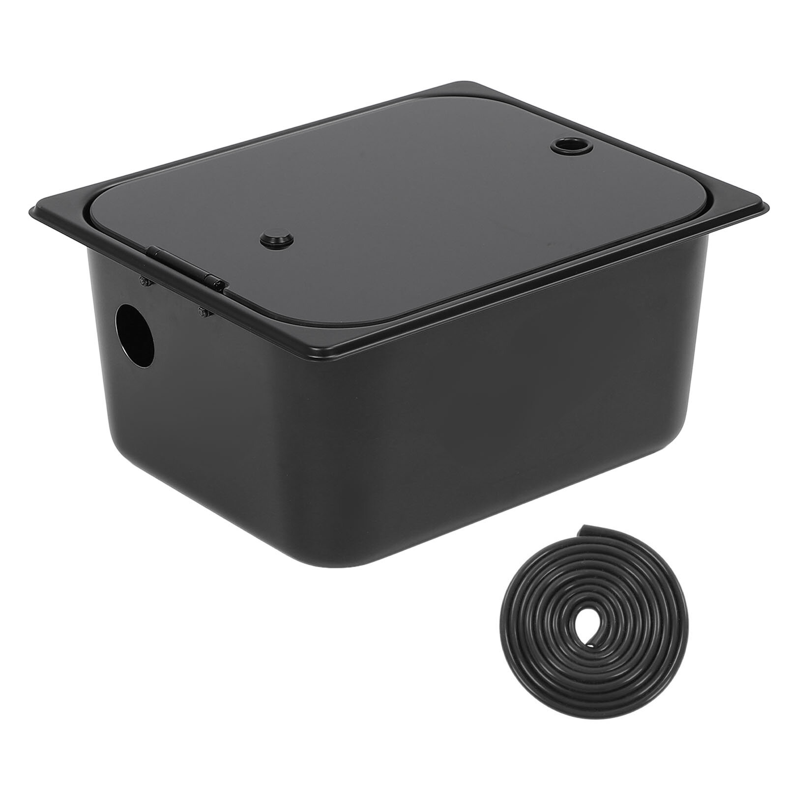 Раковина для автодома 12.6x10.24x5.91 дюйма квадратная из нержавеющей стали с стеклянной крышкой и с