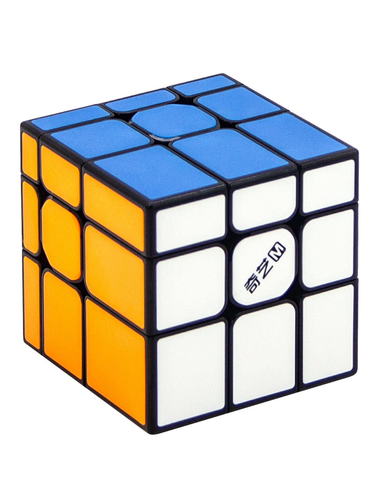 Магнитный Зеркальный кубик Рубика 3x3 QiYi Mirror Magnetic Black (Tiled) / Головоломка для детей и взрослых