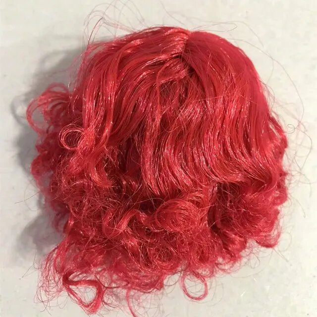 Кукольные головы Disney 1/6 Красный, red wig