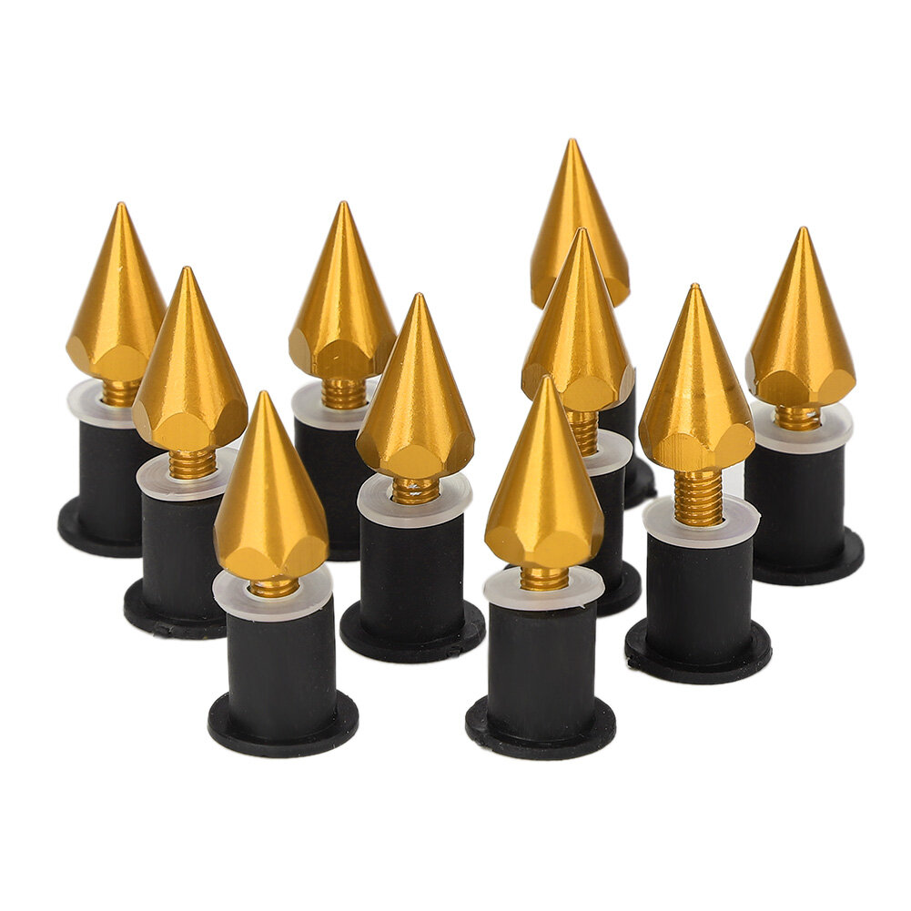 Болты для крепления ветрового стекла, винты M5, гайки, аксессуары для тюнинга мотоциклов, золотистый цвет.