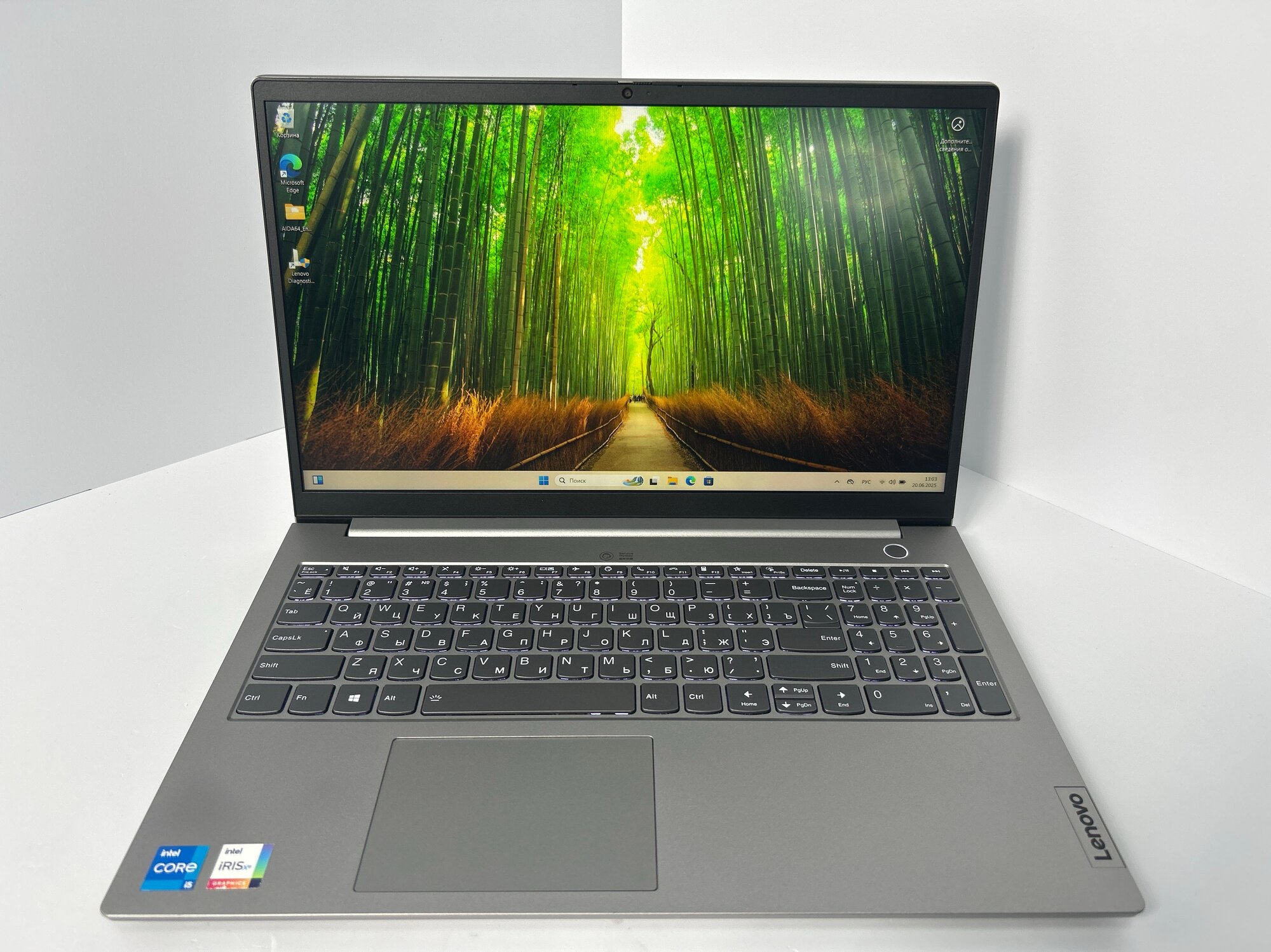 Ноутбук Lenovo ThinkBook 15 Gen 2 ITL (20VE00G3RU) 15.6"/Intel Core i7-1165G7/RAM 8GB/SSD 256GB/Intel Iris Xe Graphics/1920*1080/IPS/DOS/Подсветка кл-ры: LED/Серый. Состояние: B1