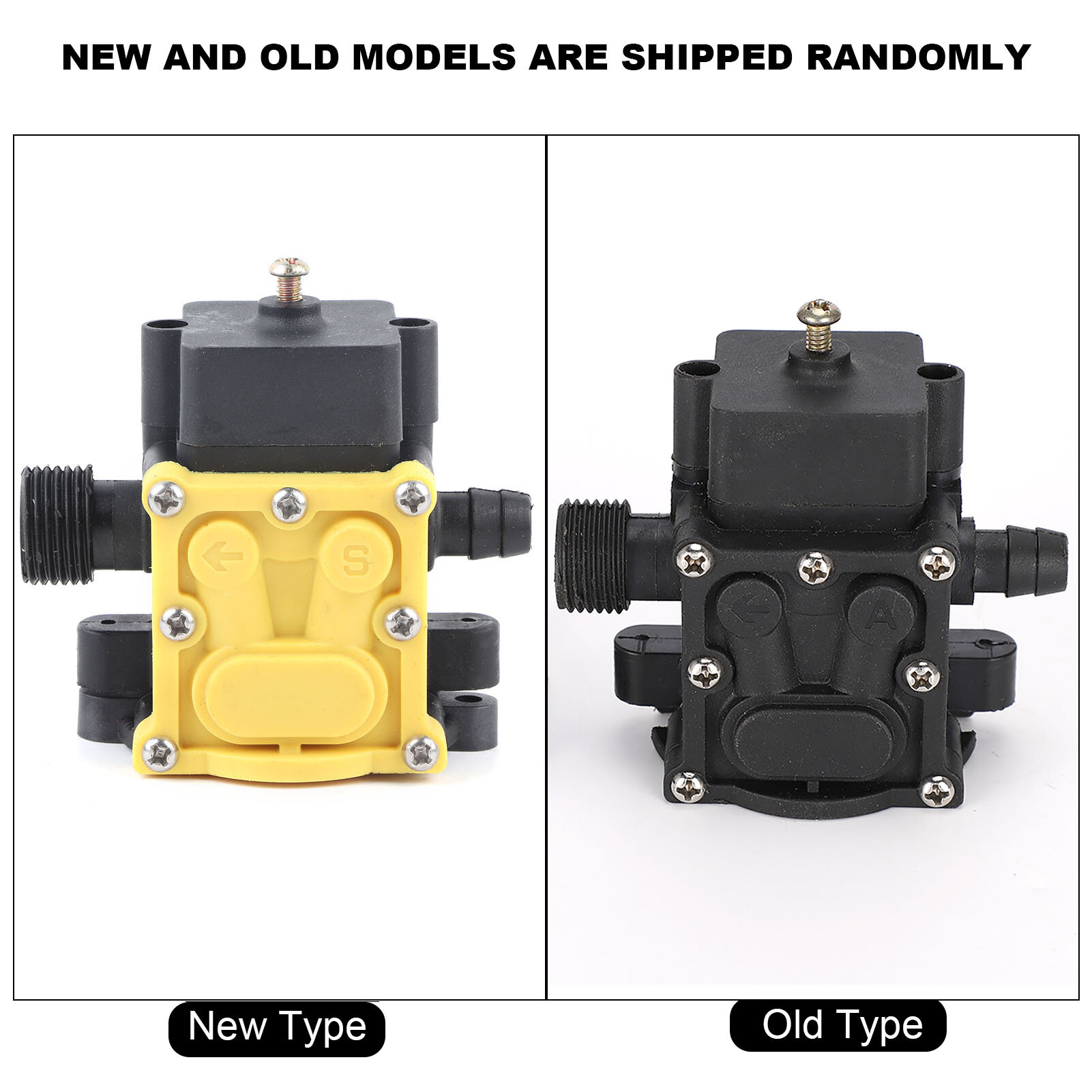 Мембранный насос давления 12 В, сельскохозяйственный садовый электрический опрыскиватель, аксессуары для водяного насоса, тип C, противоток, прочный, с одной резьбой без остановки