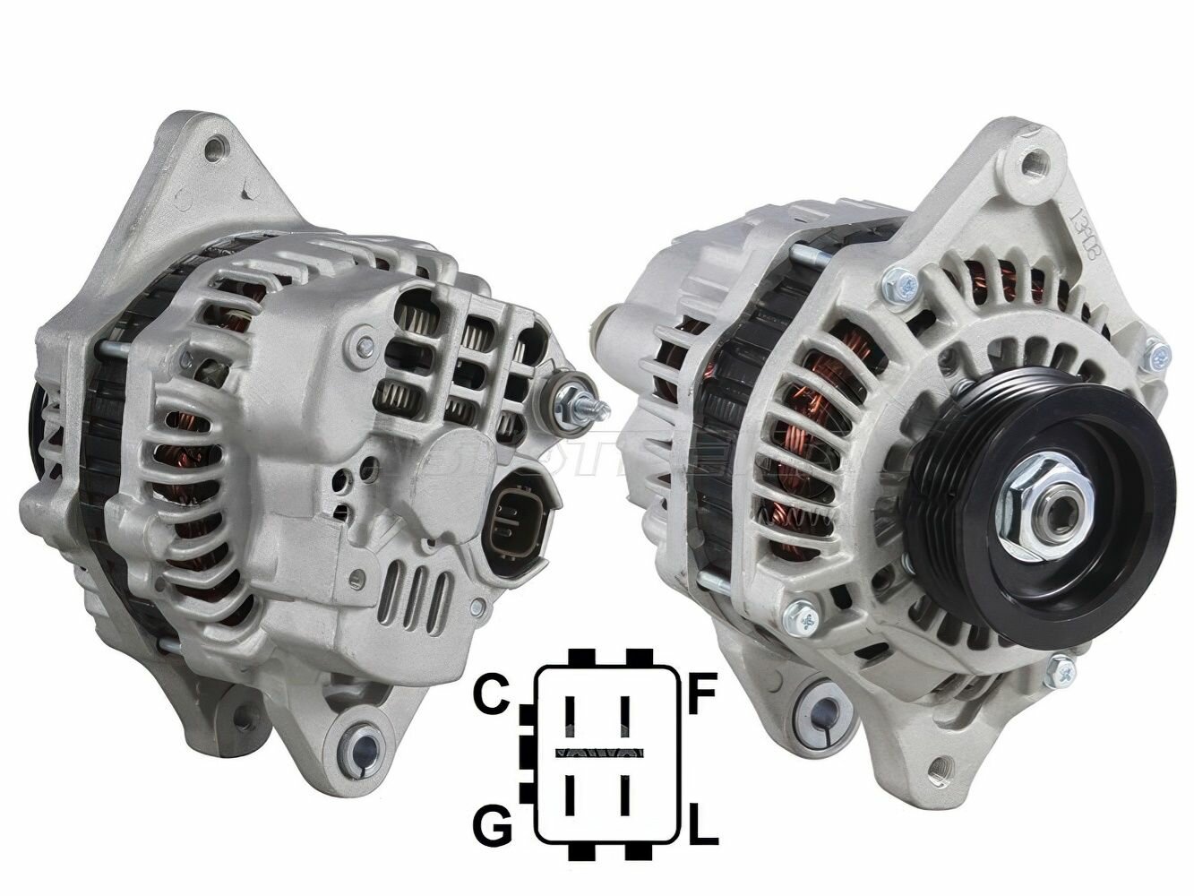 Генератор 12V 80A для Хонда Аирвейв, Цивик, Джаз арт ST31100RSH004 SAT