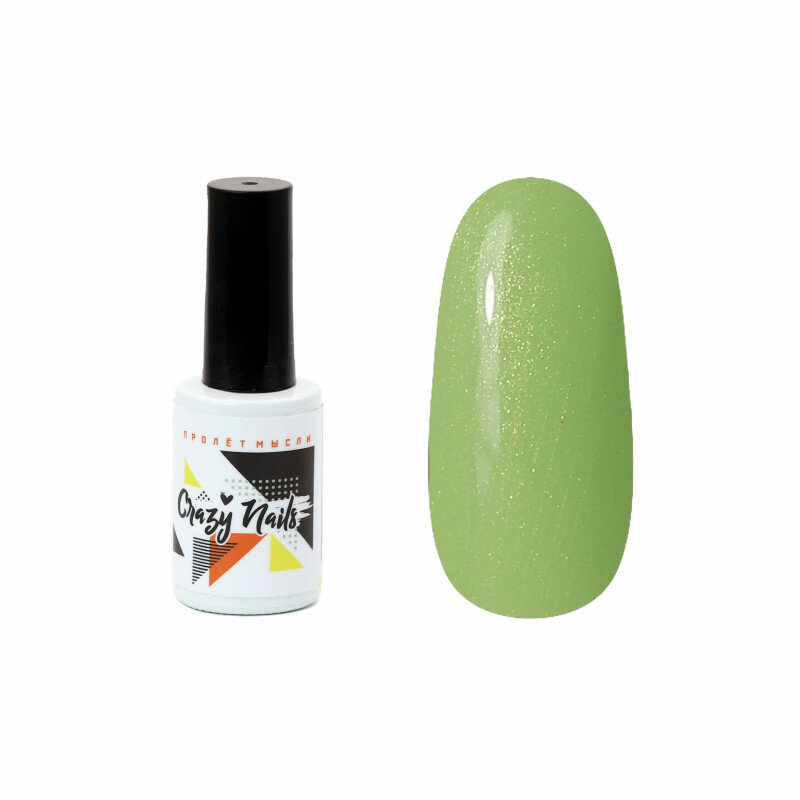 Гель-лак Crazy Nails, Коллекция "Наивная чукотская девочка", цвет "Пролёт мысли", 10мл.