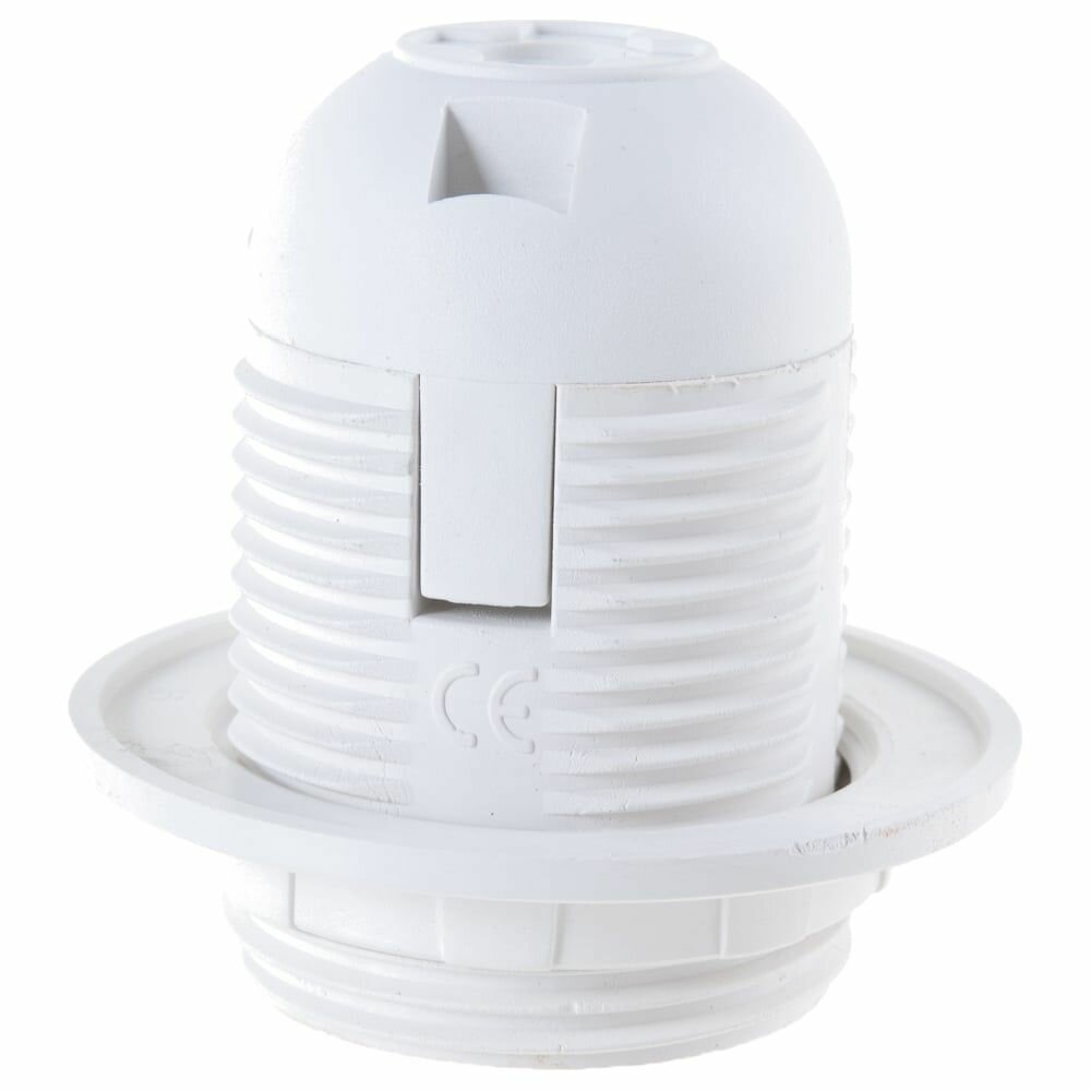 Патрон электрич. E27 с приж. кольцом пластик 4А 250В инд. упак. UNIVersal 7941418