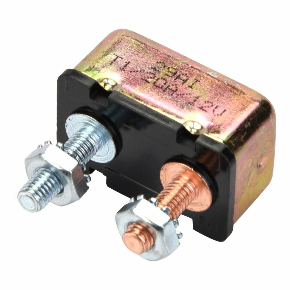 Универсальный автоматический предохранитель 20 А с автоматическим сбросом 12/24 В, морской предохранитель с прочной металлической крышкой для электрозащиты