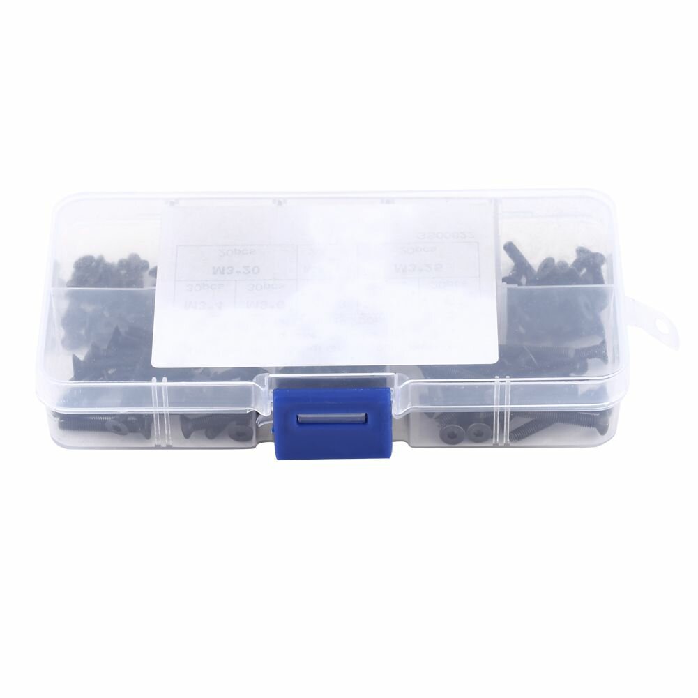 M3 винт с потайной шестигранной головкой, потайной, 200 шт./коробка, комплект крепежных деталей для машин различного назначения