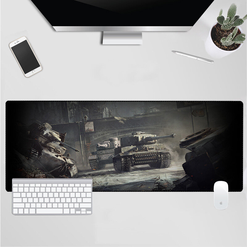 Игровой коврик "Танковые войны", нескользящий, для мыши и клавиатуры