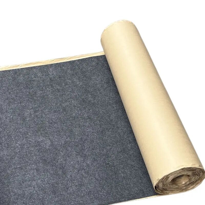 Самоотклеивающаяся фетровая ткань Evich серый черный