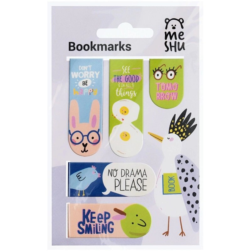 Закладки магнитные для книг, наб.5шт, MESHU Book time , MS_46761