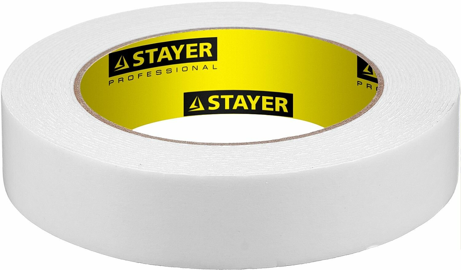 Двухсторонняя клейкая лента STAYER, 25 мм, 5 м, белая, вспененная основа, Professional, 10 упаковок 12231-25-05