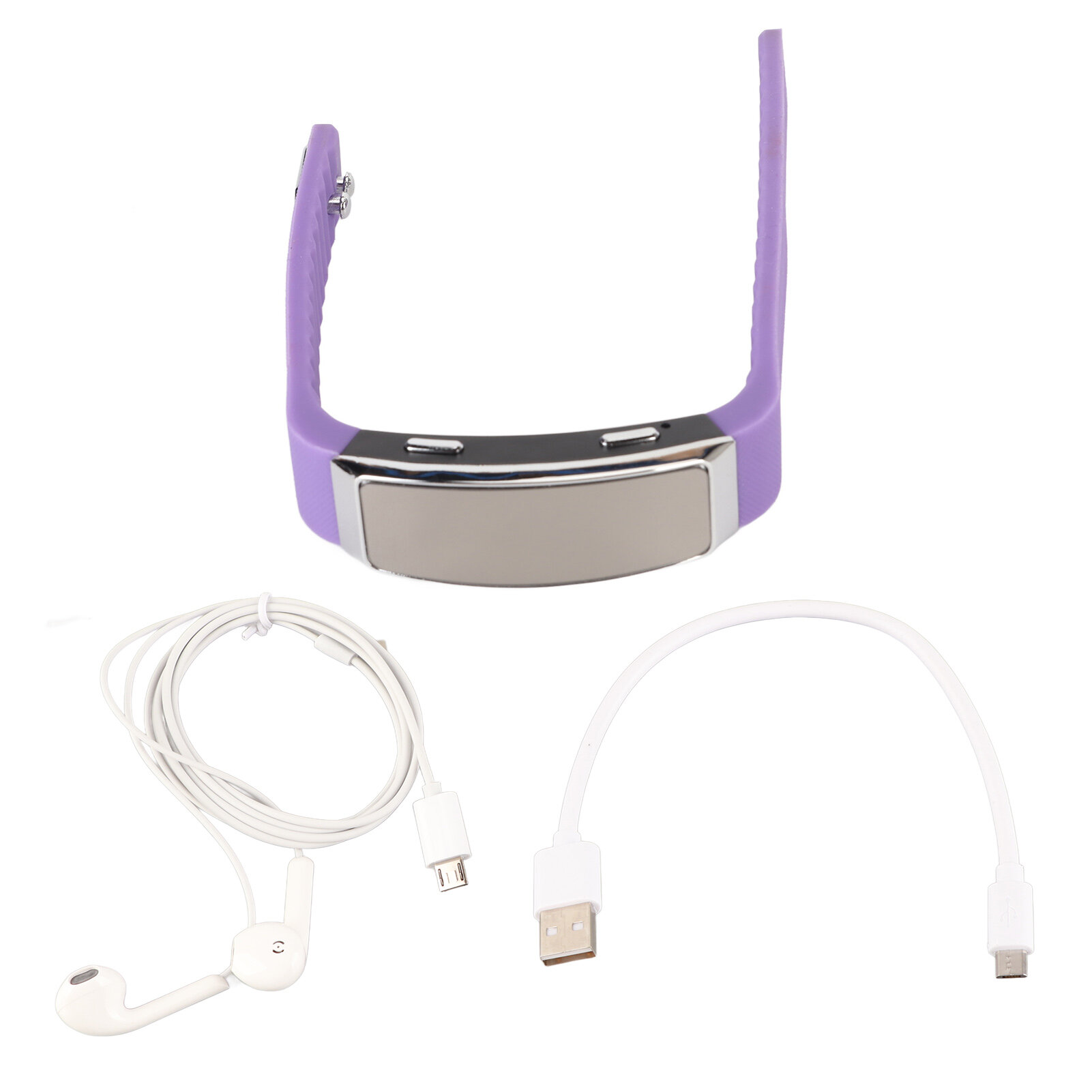 Диктофон Часы HD Шумоподавление Голосовой Активируемый Музыкальный Плеер Браслет Диктофон Для Встреч Интервью Фиолетовый 8 ГБ