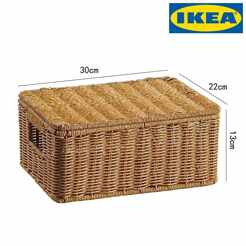 IKEA Корзина для хранения длина 30 см, ширина 22 см, высота 13 см.