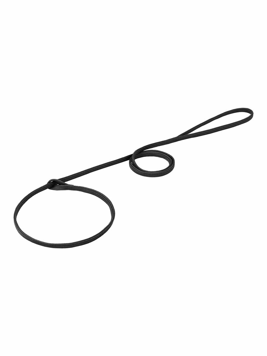 Поводок-затяжка с петлёй для собак ZooOne, лента ширина 7 мм, длина 120 см (чёрный), 74-2375