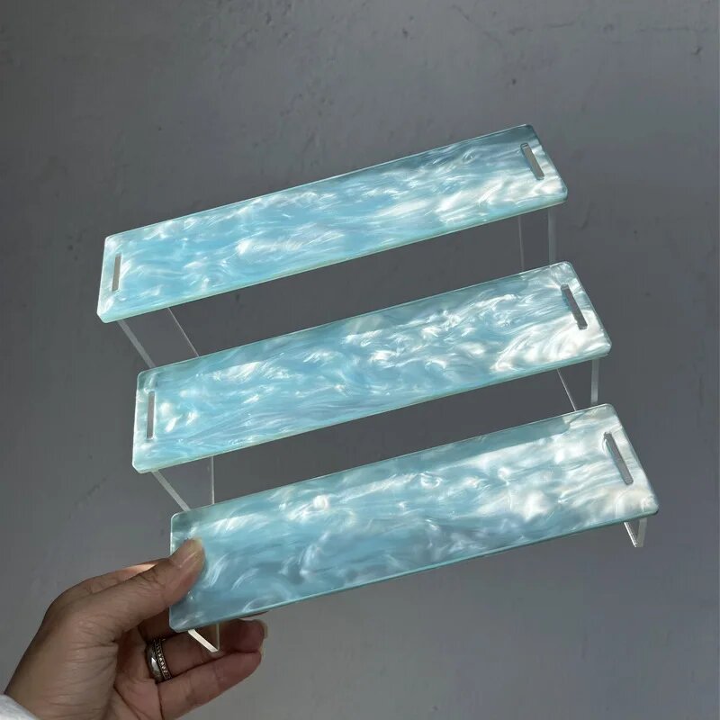 3-слойная акриловая стойка для хранения blue