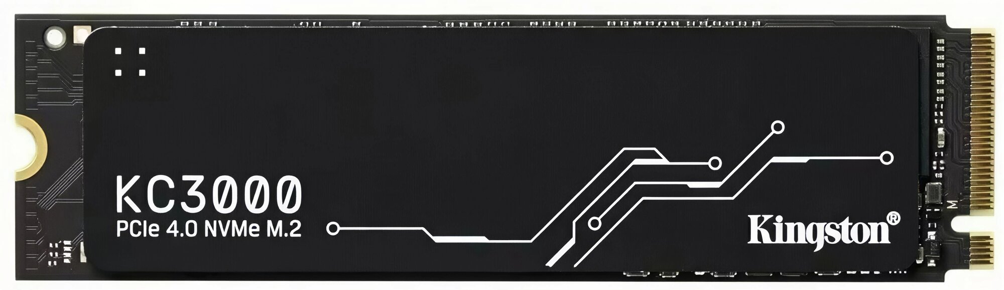 SSD диск Kingston M.2 2280 KC3000 1.0 Тб PCI-E 4.0 x4 NVMe 3D TLC графеновый радиатор (SKC3000S/1024G)